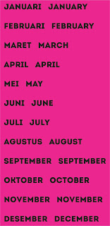 Nama - nama bulan dalam satu tahun | Cepat dan Mudah Menggunakan 16 Tenses