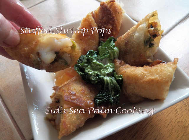 Stuffed Shrimp Pops - Sid's Sea Palm Cooking