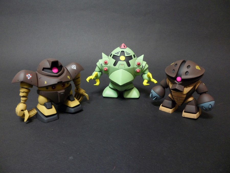 TORI the Modeller: SD MSM-03 GOGG, MSM-04 ACGUY, MSM-10 ZOCK(SD,BANDAI)