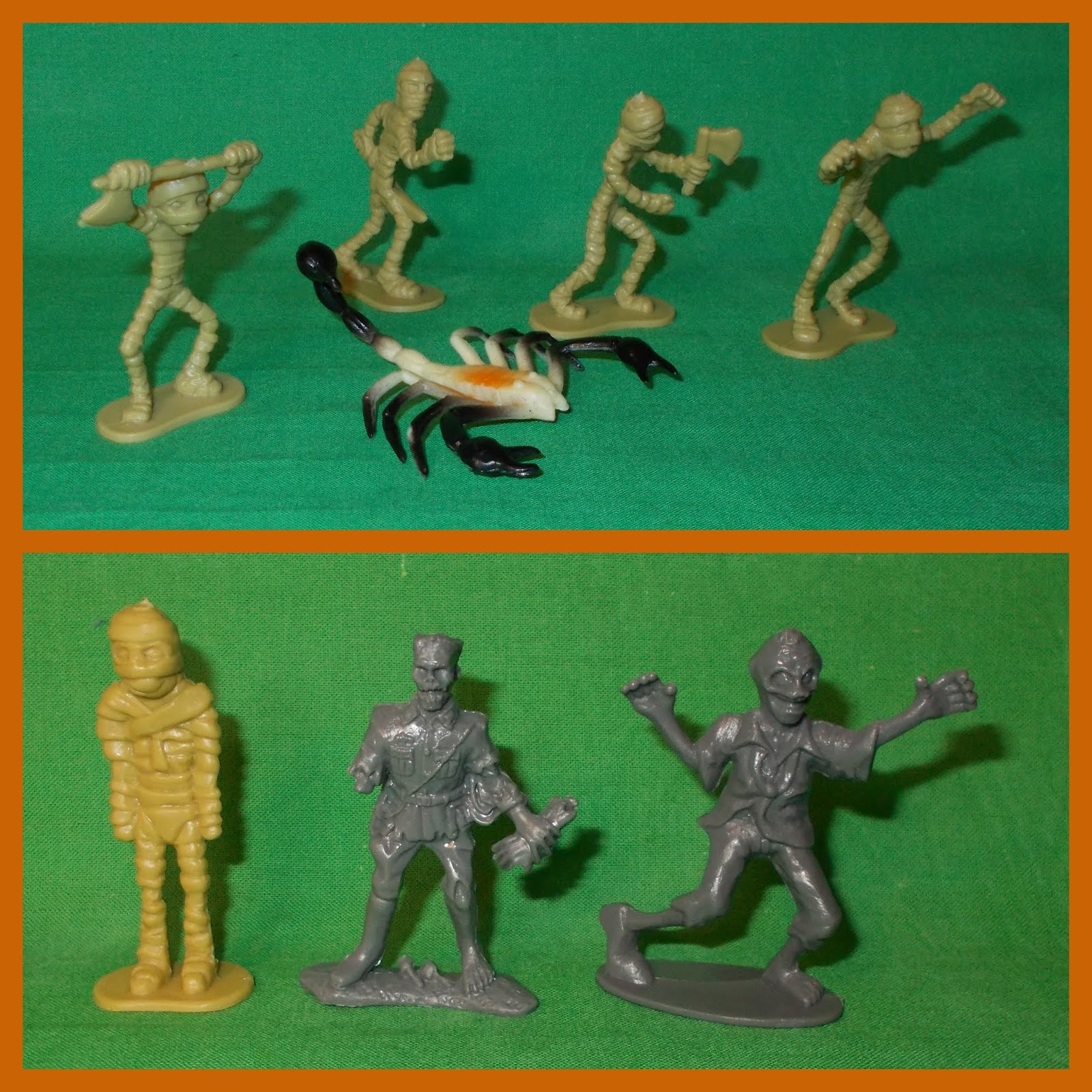 A is for All Hallows' Eve - Mummy Army | Small Scale World