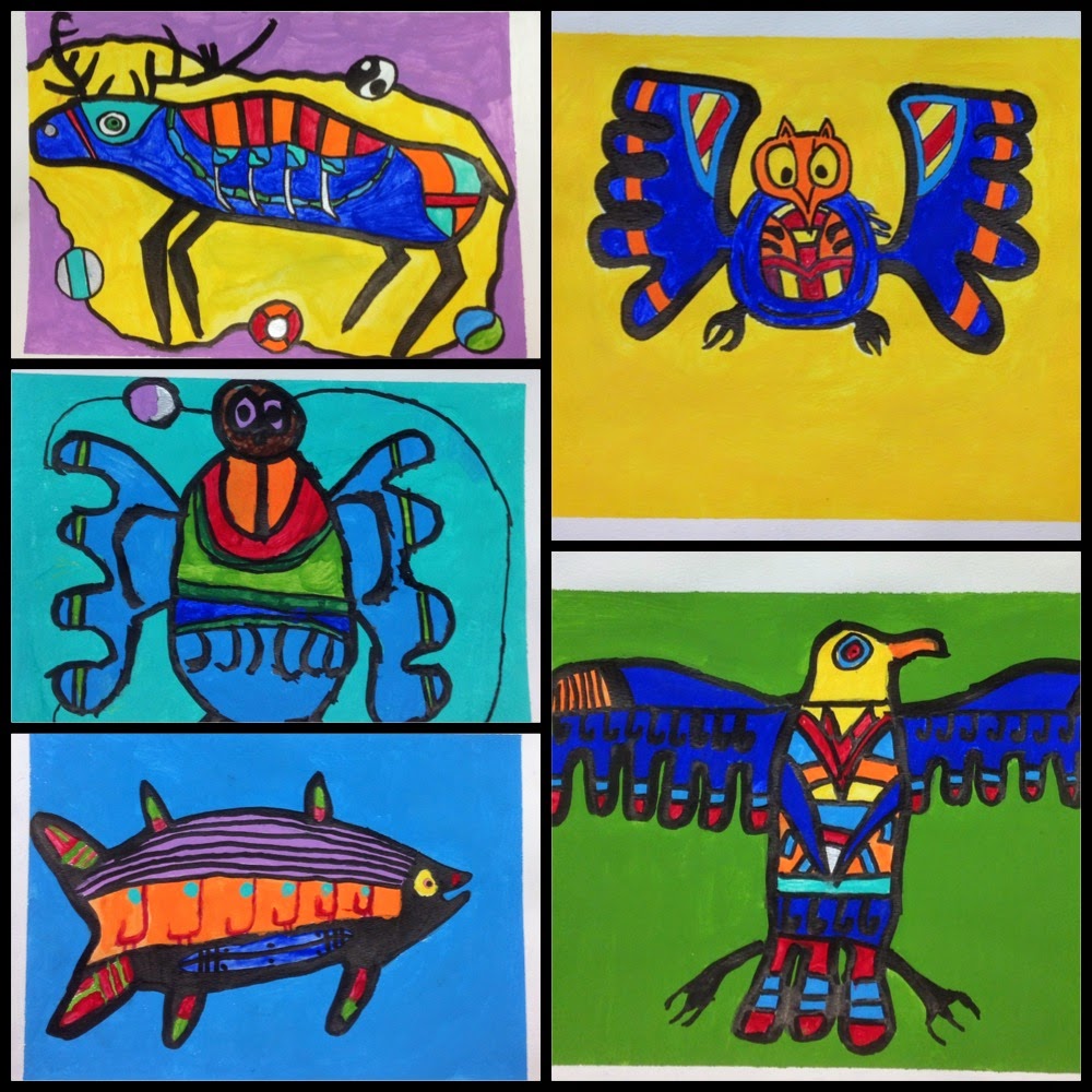 Ms. Wasney's Class: AAA Art inspired by Norval Morrisseau!