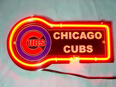 Wiki Neon Sign Blog: MLB CHICAGO CUBS BEER BAR NEON LIGHT SIGN NR 10" x 7"