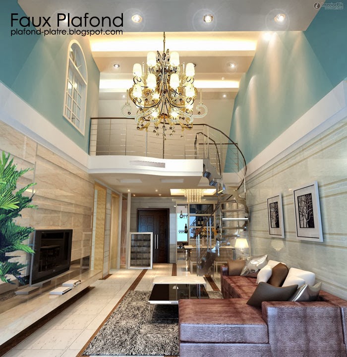 Idée Simples faux plafonds pour maisons - Faux Plafond Platre Design