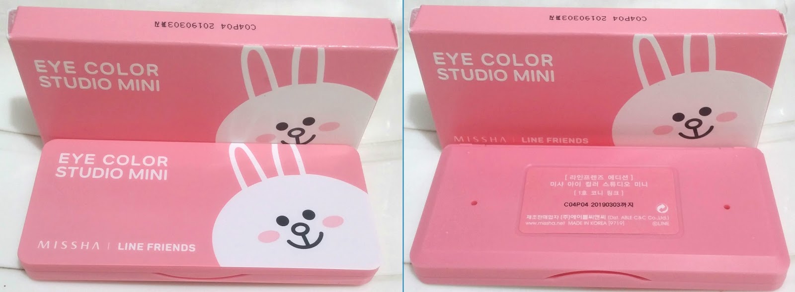 Missha x LINE Friends Eye Color Studio Mini #02 Cony Pink & Matte Lip ...