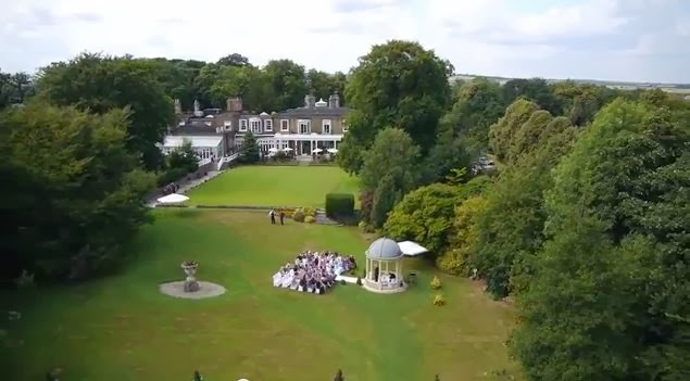 Ringwood Hall Hotel: Aerial view of Our Outdoor Wedding Venue