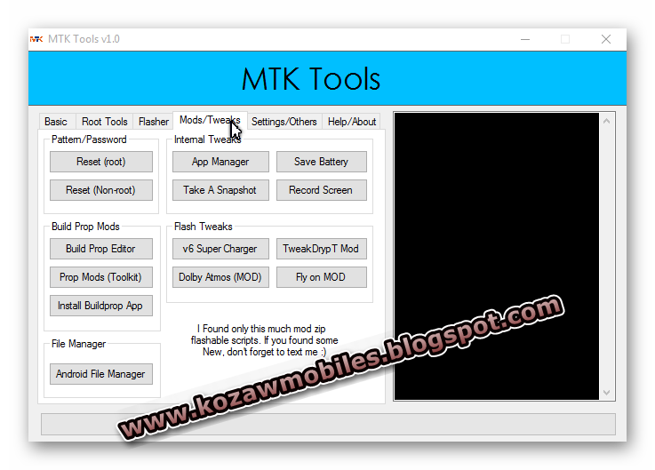 MTK Tools V1.0 - KoZaw Mobile & IT နည်းပညာ