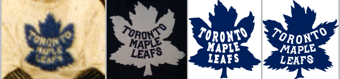 HJC Design Blog: Original Toronto Maple Leafs' Logo: Versions 1-4