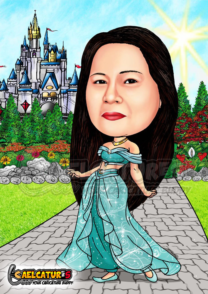 Kaelcatures: Disney Princesses Caricature