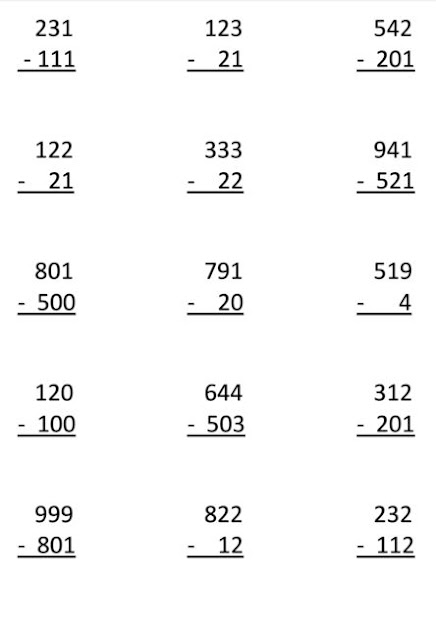 Home Education Project: Abacus Lesson 17: Simple Subtraction (0-10) 100 ...