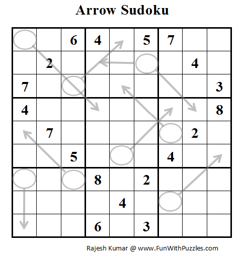 Arrow Sudoku (Daily Sudoku League #52)-Fun With Puzzles
