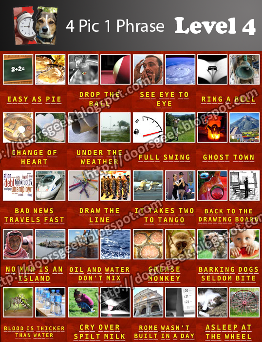 2 Pics 1 Phrase - Level 4 ~ Doors Geek