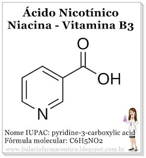 Bulário da Farmacêutica Curiosa: Ácido Nicotínico - Niacina - Vitamina B3