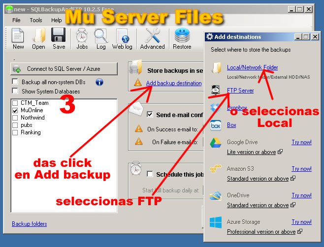 SQL Server backups SQL Server backups
