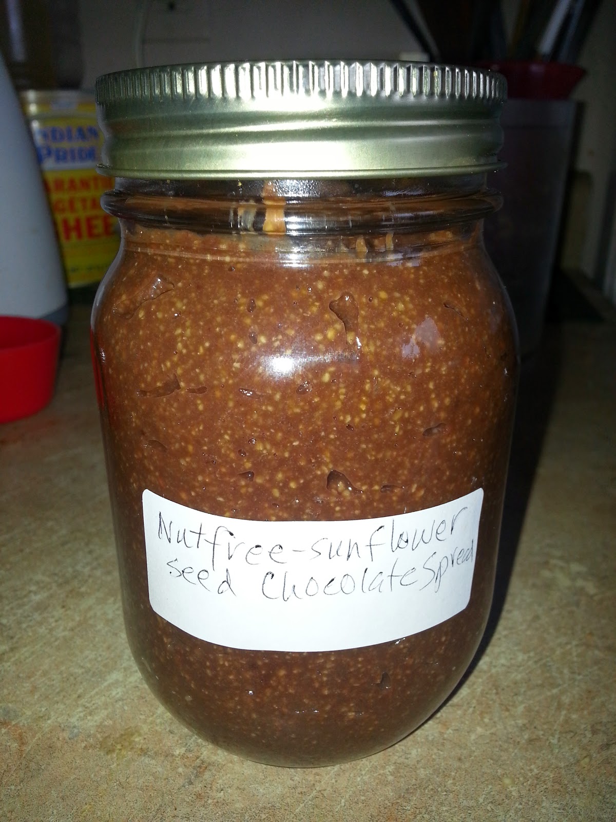 Nut-free chocolate spread