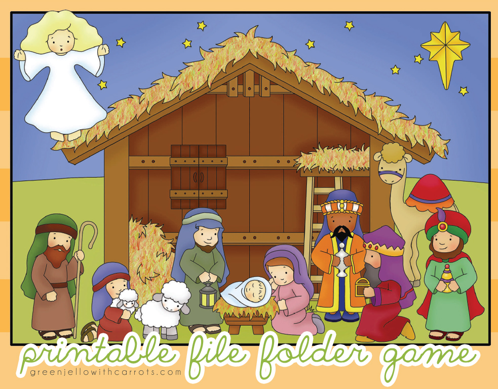 Green Jello with Carrots: Get Ready for Christmas: File Folder Games