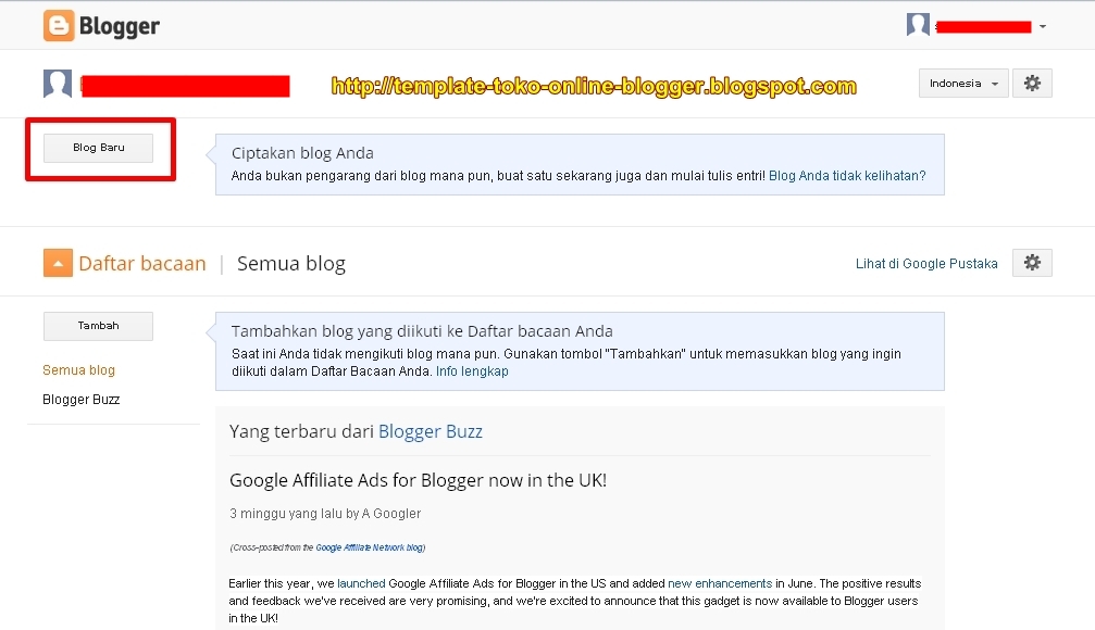 Caraku Membuat Blog Di Blogspot Tampilan Terbaru