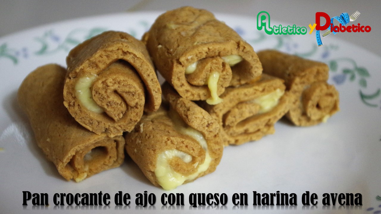 Pan crocante de ajo con queso de harina de avena (receta original)