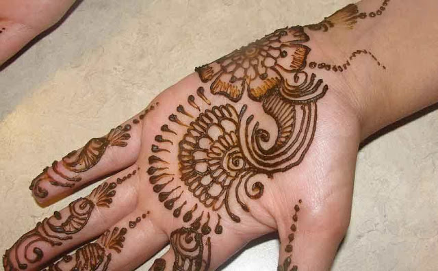 Simple Mehndi Design for Left Hand - Mehndi Images