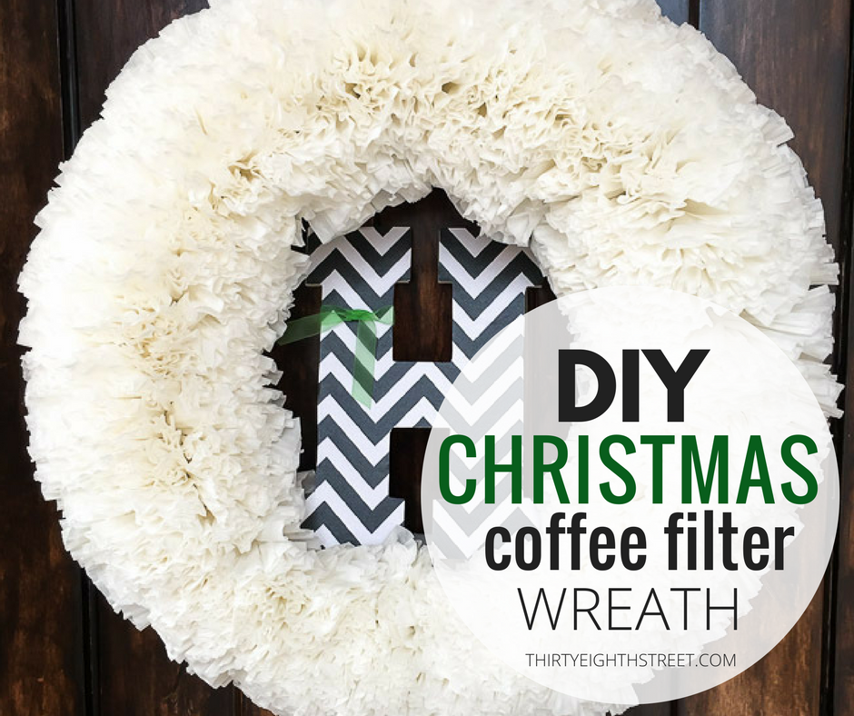 Coffee Filter Wreath - Thirty Eighth Street