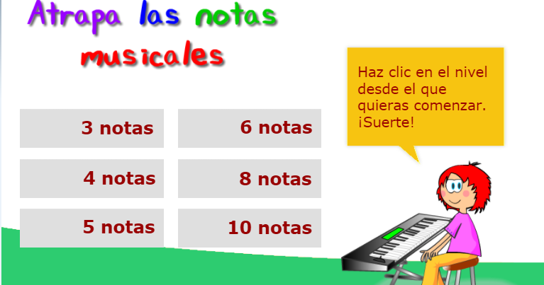 AULA DE MÚSICA: Juego. Atrapa las notas musicales.