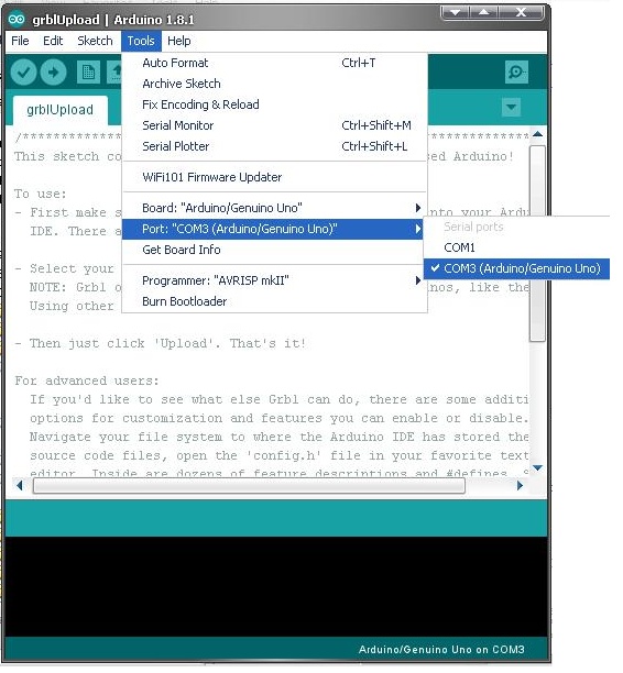 Tutorial Install GRBL + bCNC | CROSSFiRE netcafe, Inc.