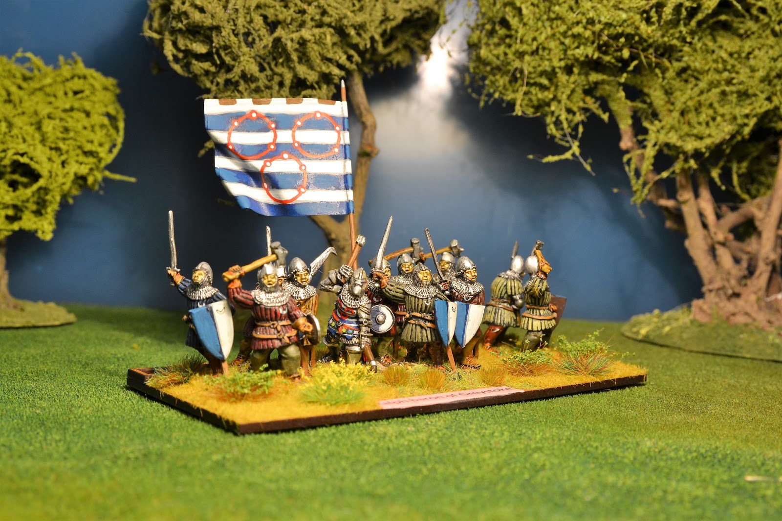 The Northumbrian Wargamer.: Another re-base. English 28mm Medieval