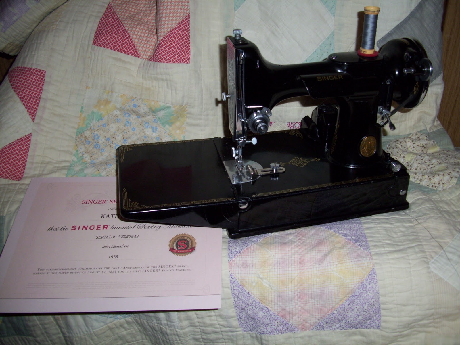 Cottage Garden Quilter: Singer 160th Anniversary