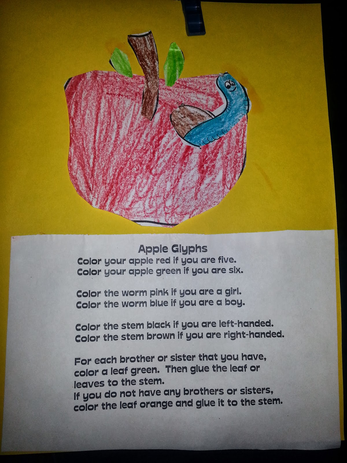 Peine Ridge Elementary Kindergarten News: Our Apple Unit
