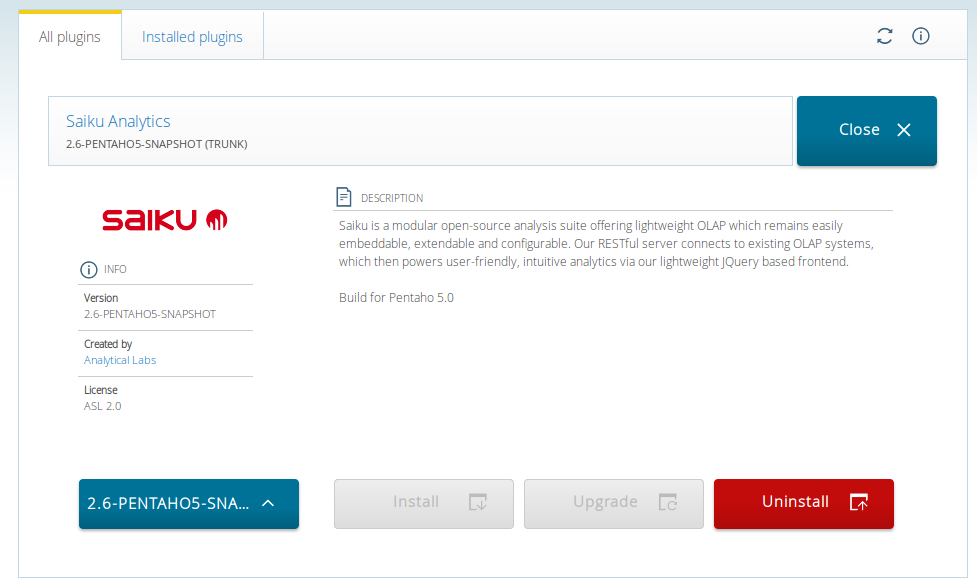 How export and import saiku files on Pentaho 5