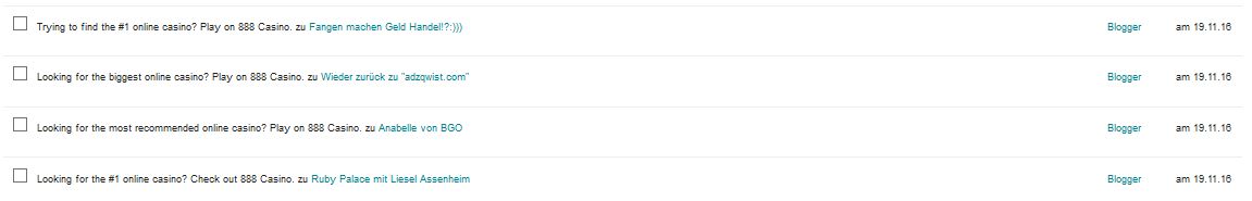 spam mirror: Kommentarfunktion abgeschaltet