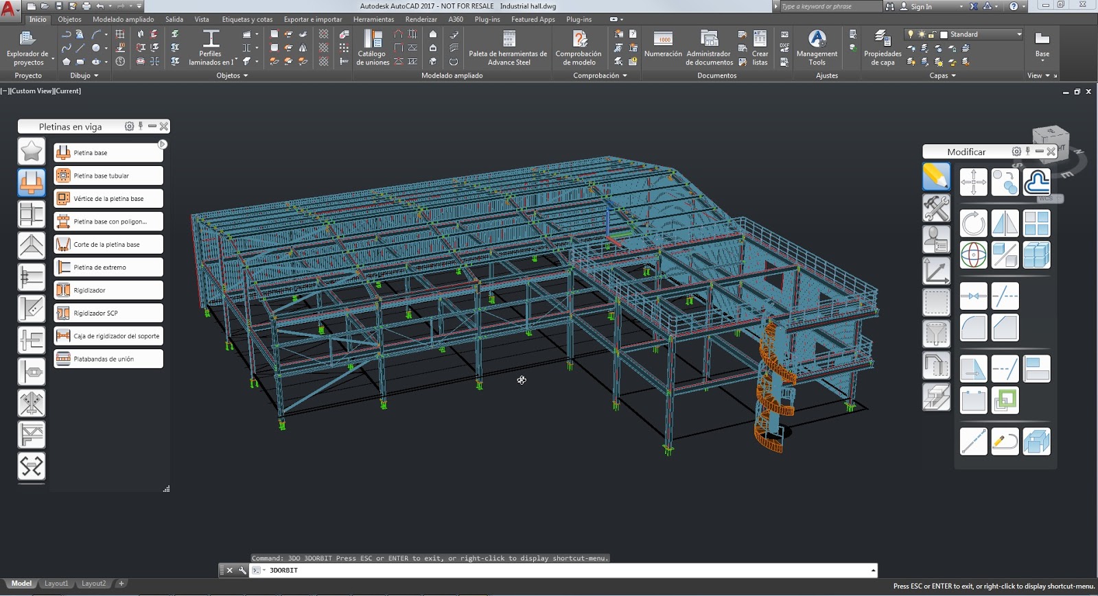 advance steel bim modelado estructuras metalicas