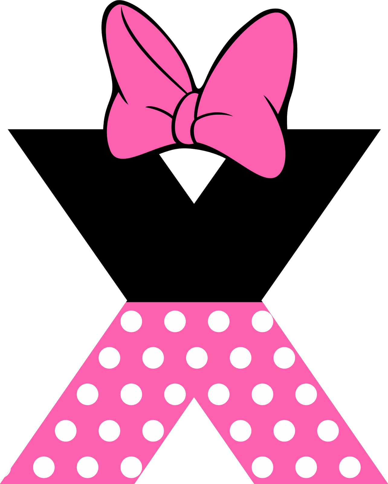 Precioso Alfabeto Tipo Minnie Rosa. - Oh my Alfabetos!