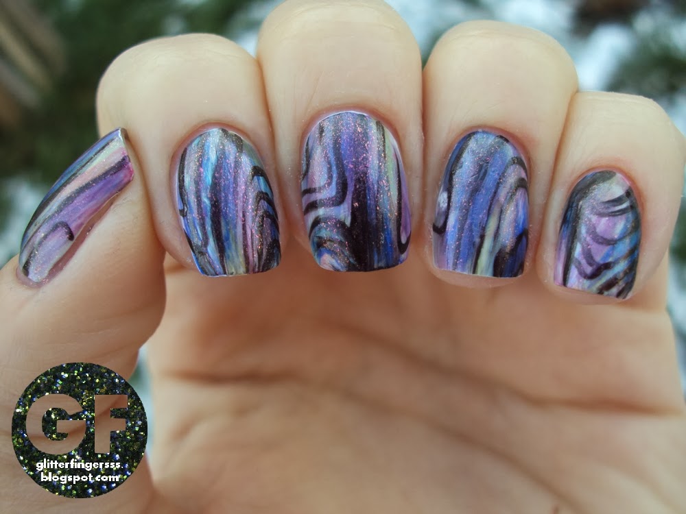 TUTORIAL | Abalone nail art ~ Glitterfingersss in english