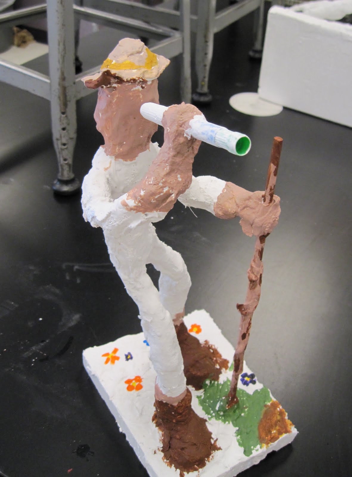 There's a Dragon in my Art Room: People in motion with plaster bandage