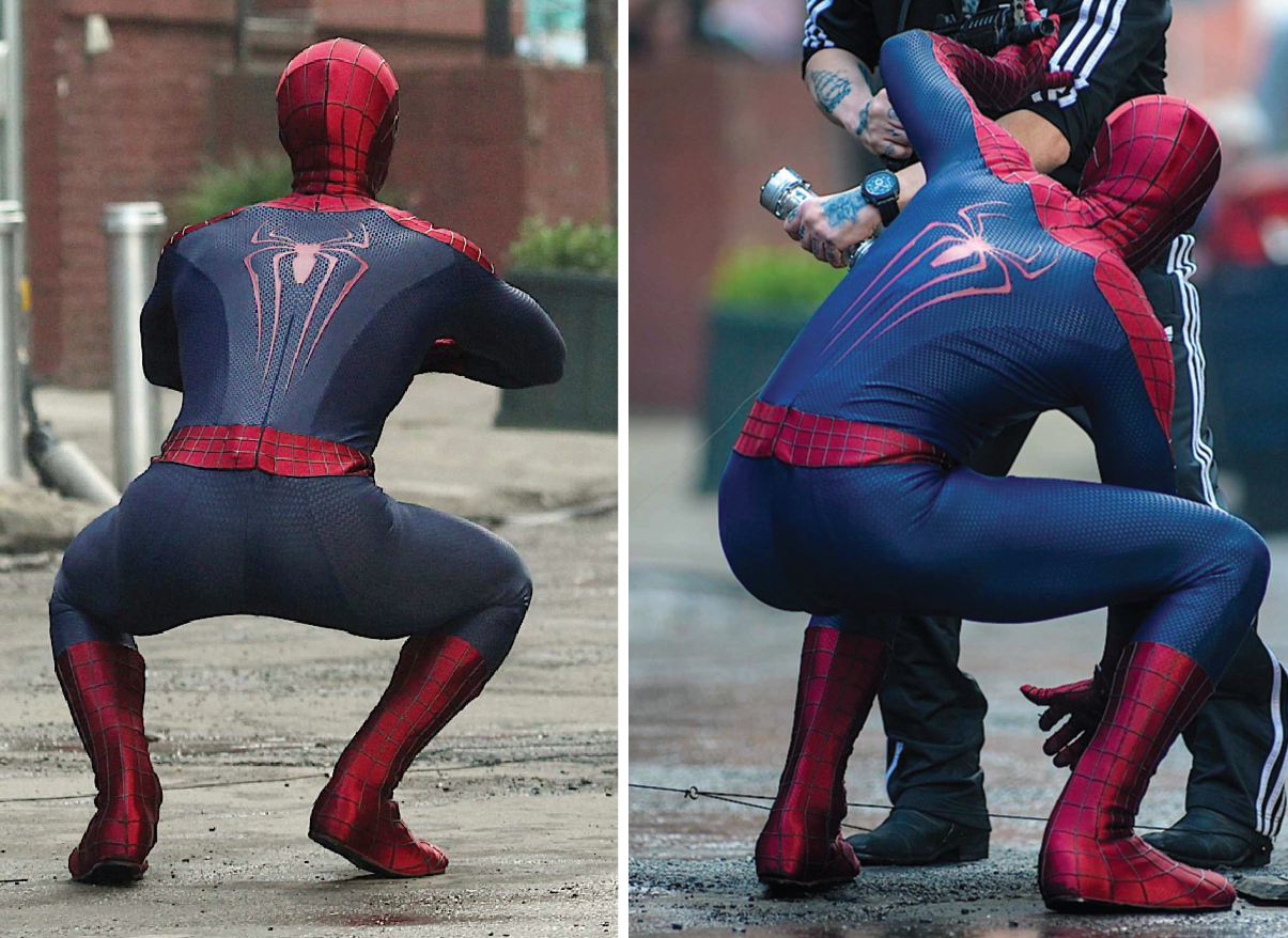 my new plaid pants: Ultimate Spider-Bum