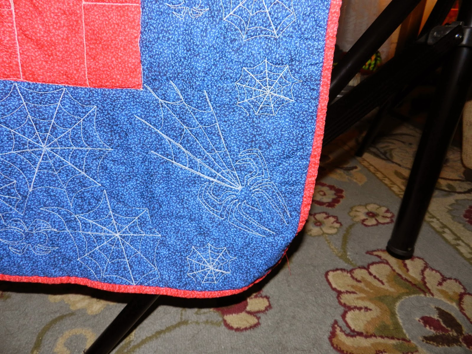 Dinah's Quilts & Embroidery: Spider-Man Quilt