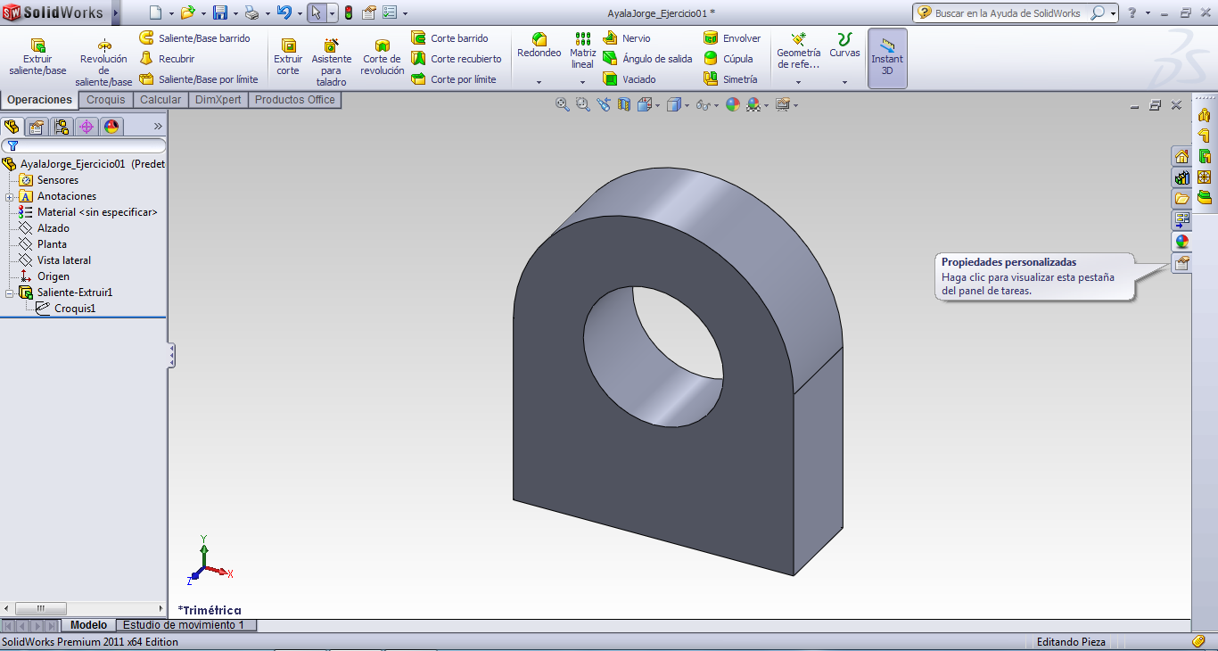 Ayala Jorge 3A solidworks 2016: PARCIAL 01