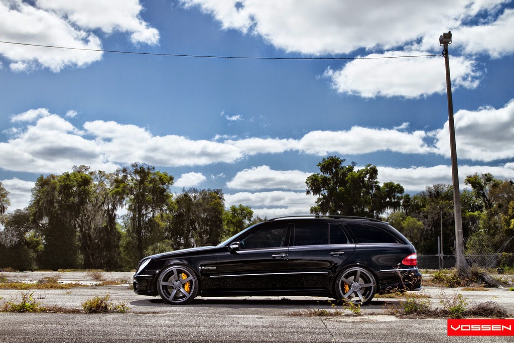 Mercedes E55 AMG Wagon with Vossen wheels | BENZTUNING