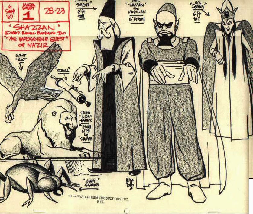 The ALEX TOTH archives: TOTH - SHAZZAN, 1967.