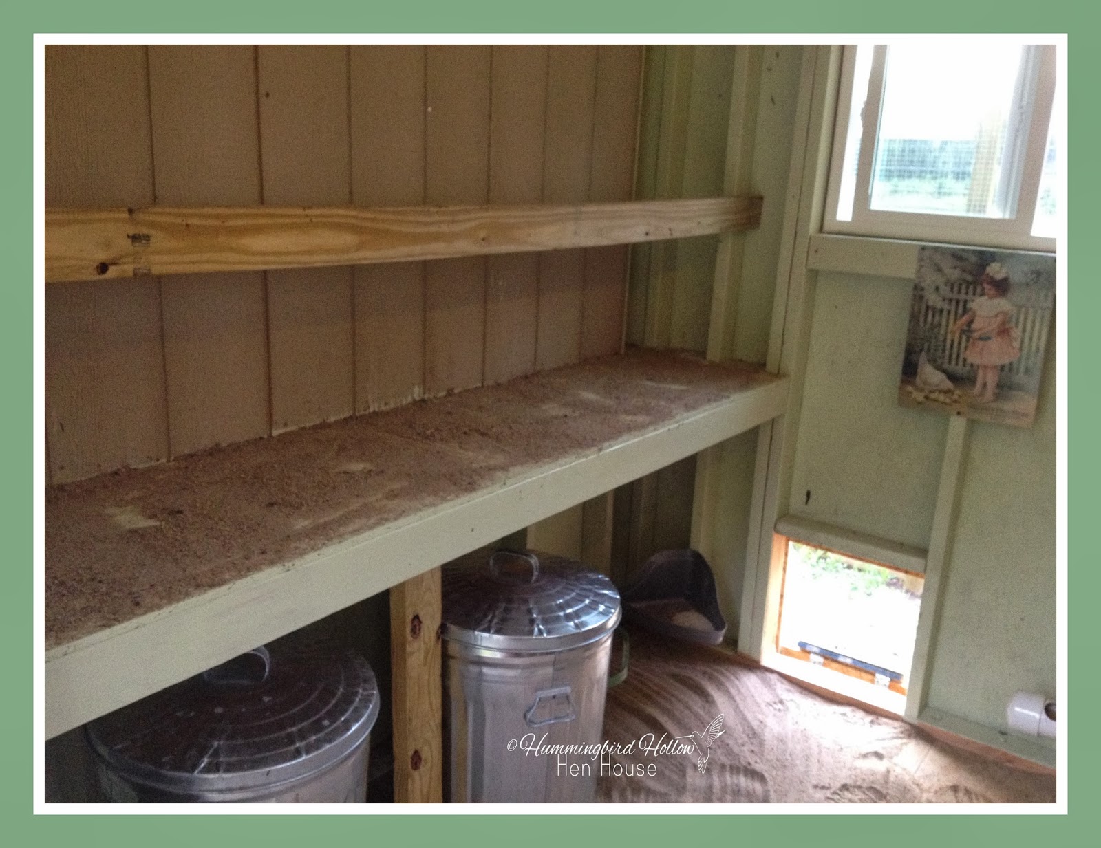 Hummingbird Hollow Hen House: The Poop Board