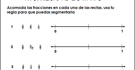 FRACCIONES EN LA RECTA - todo para tu clase