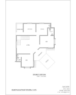 House plan suitable for Small plots - Small House Plan - Home Design ...