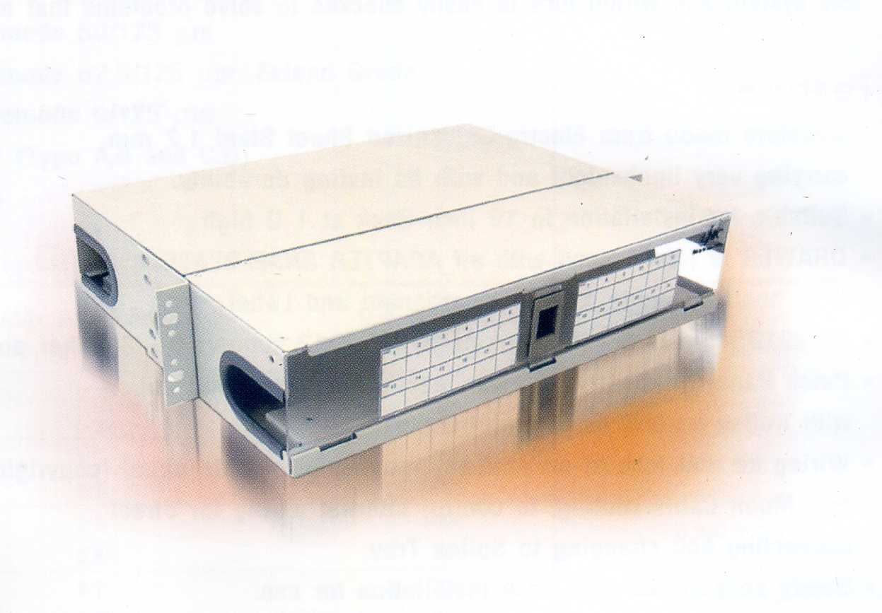 FIBER OPTIC RACK MOUNT FDU (FIBER DISTRIBUTION UNIT)