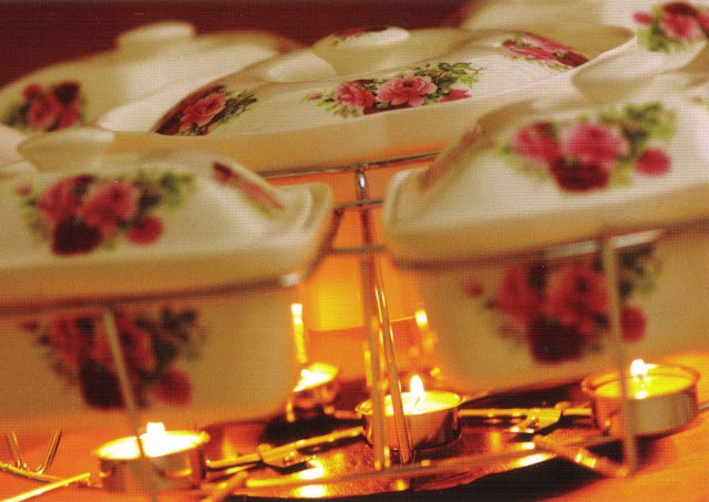 Pinggan-mangkuk Vantage: Set Pemanas Berputar