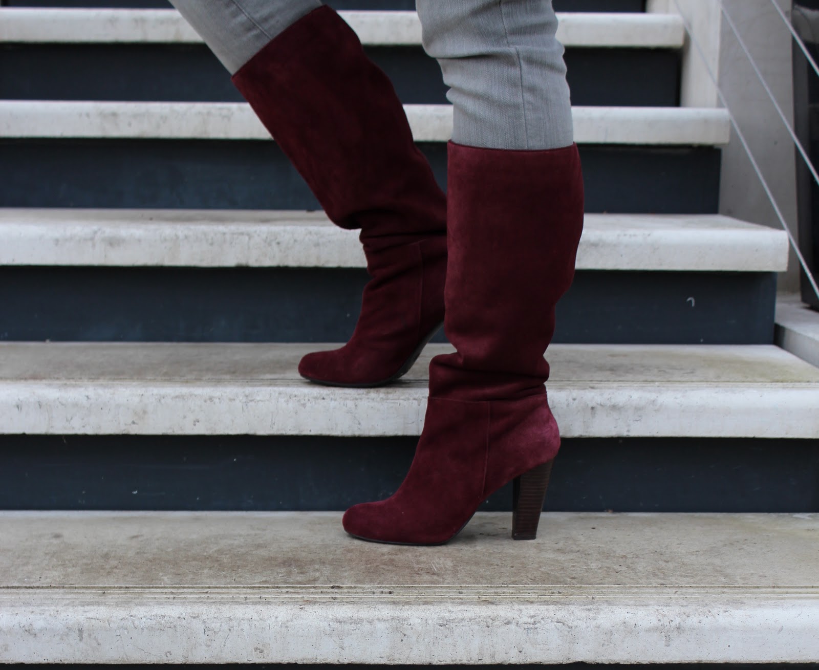My everyday style : Burgundy boots