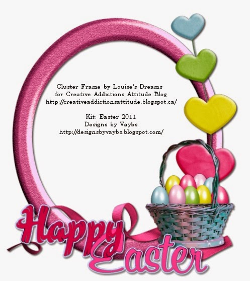 Creative Addictions Attitude: Easter Cluster Frames
