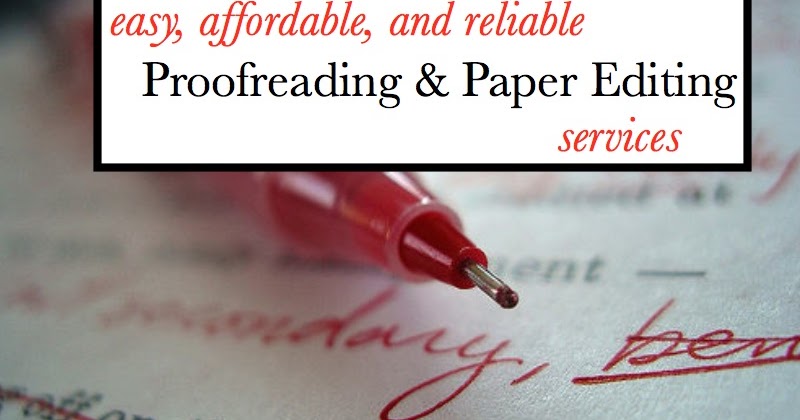 Real College Student of Atlanta: PROOFREADING & PAPER EDITING