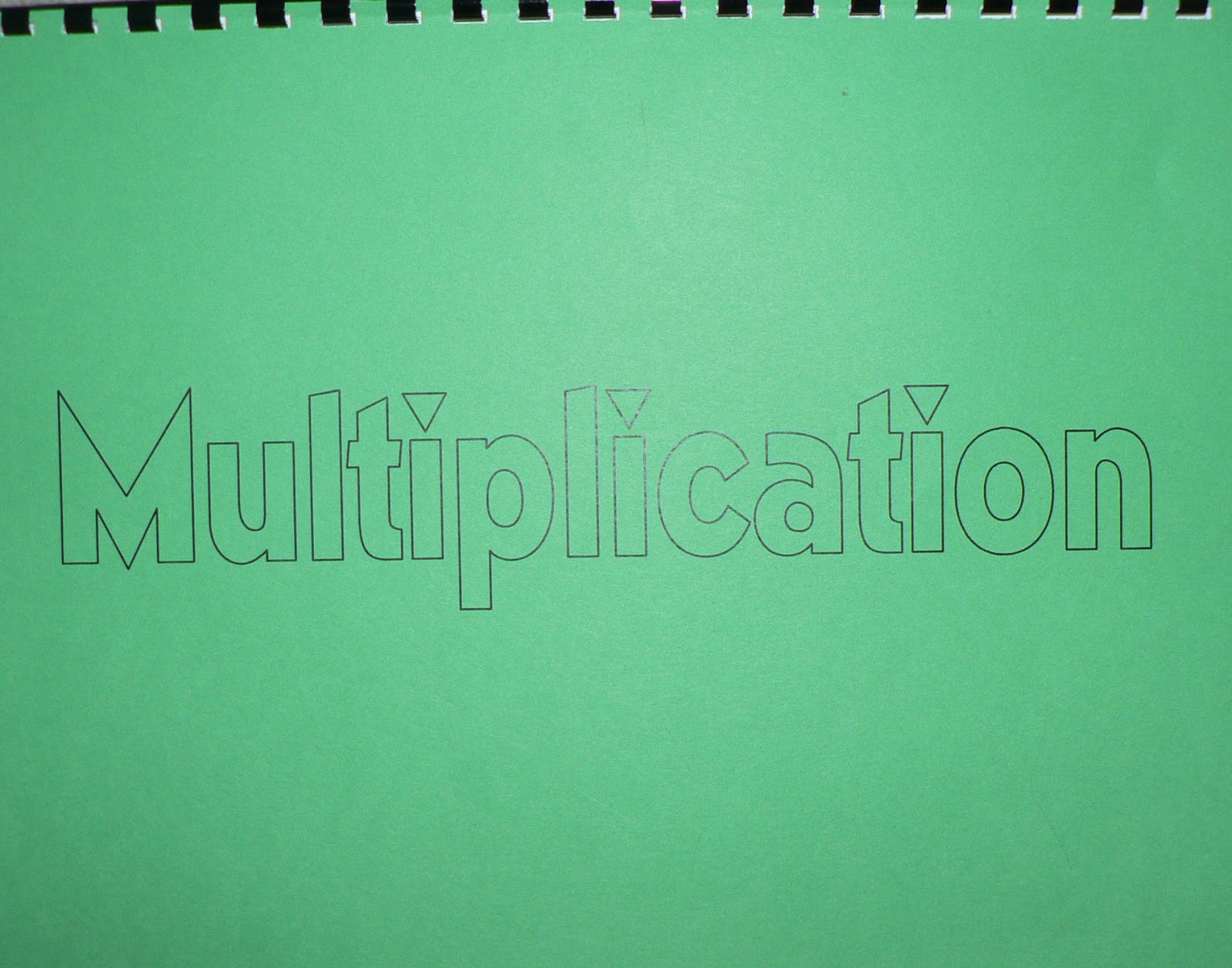 Schooling At Home Happenings: Printable Multiplication Book