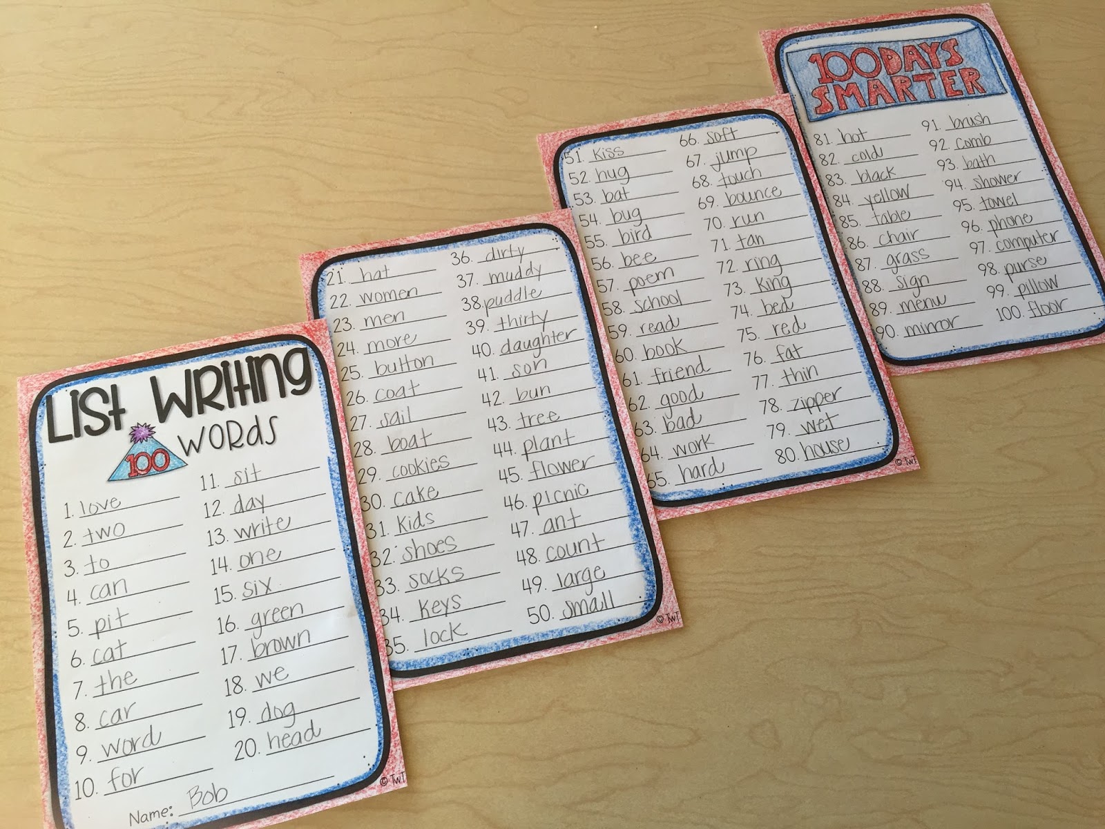 Teaching With Terhune: List Writing Prompts and Extension Activities