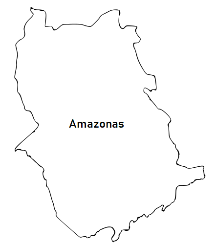 Blog de Biologia: Mapa del Estado Amazonas (Venezuela) para colorear